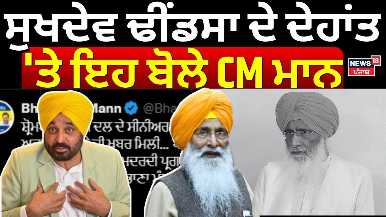 ਸੁਖਦੇਵ ਸਿੰਘ ਢੀਂਡਸਾ 'ਤੇ ਦੇਹਾਂਤ 'ਤੇ ਇਹ ਬੋਲੇ CM Bhagwant Mann | Sukhdev ...