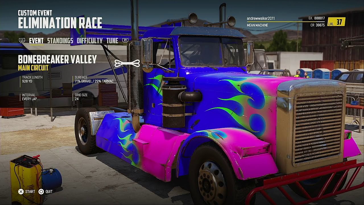 WRECKFEST 2020 Season Episode 12 Elimination Big Rig Race @ Bonebraker ...