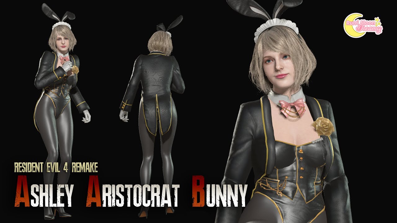 Resident Evil 4 Remake - Ashley as Aristocrat Bunny - YouTube