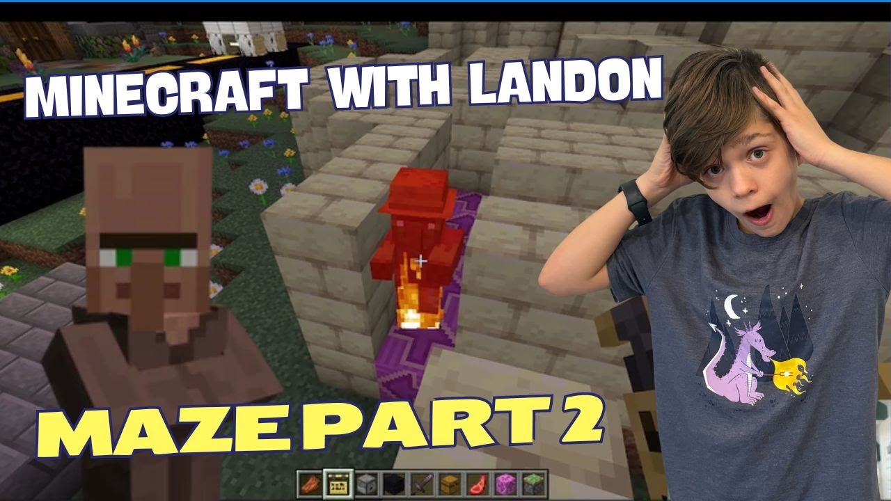 Minecraft Maze Escape Part 2: Landon's Epic Adventure! - YouTube