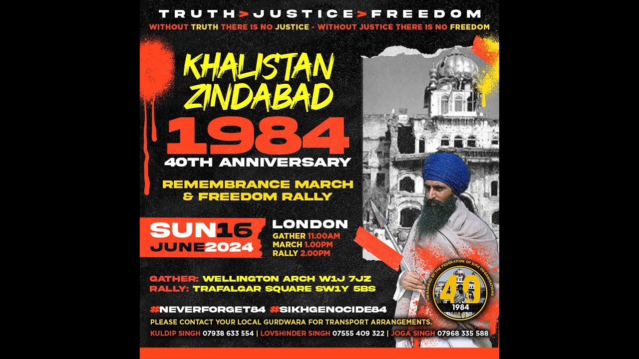 Live - 1984 40th Anniversary Remembrance March Rally 2024 - YouTube