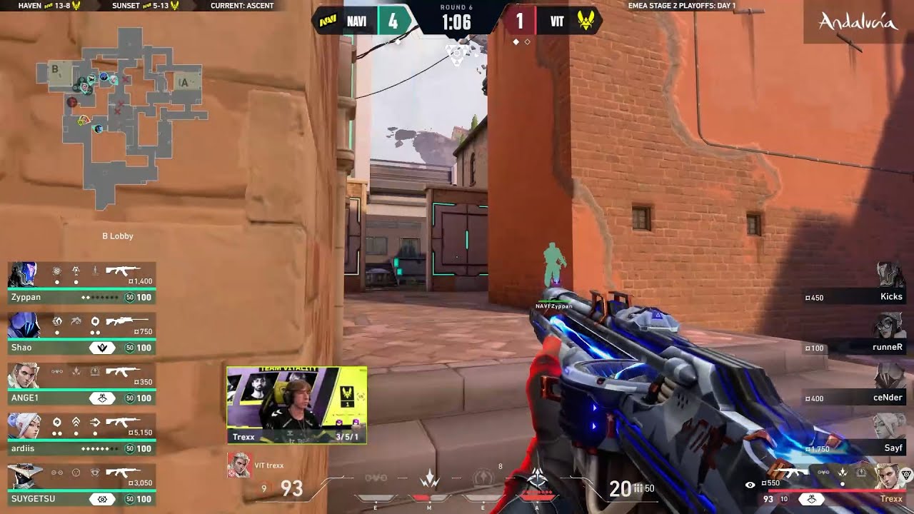 VIT Trexx Incredible 1v5 Ace Clutch vs NAVI | VCT EMEA 2024 - YouTube