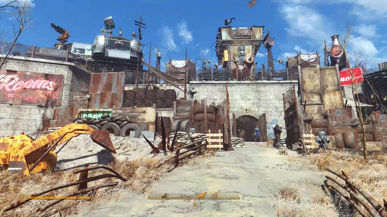 Fallout 4 Eye Candy Castle Settlement - YouTube