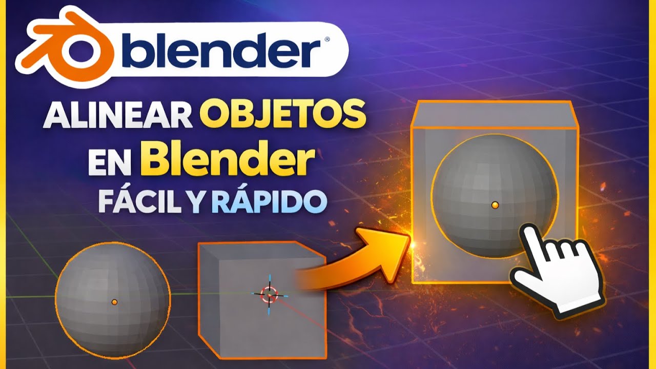 Cómo alinear objetos en Blender fácilmente | paso a paso - YouTube