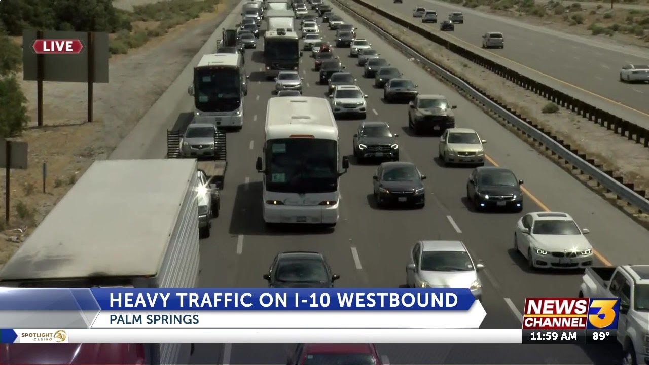 Traffic alert: I-10 heavy westbound as Coachella festivalgoers head out ...
