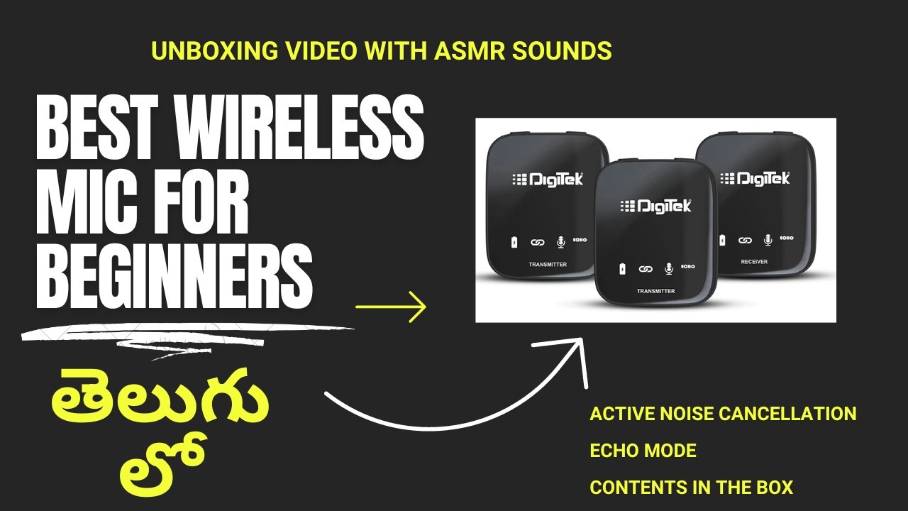 Wireless Mic UNBOXING! || Budget Mic for Beginners🔥🥳||ASMR Sounds🎧 ...
