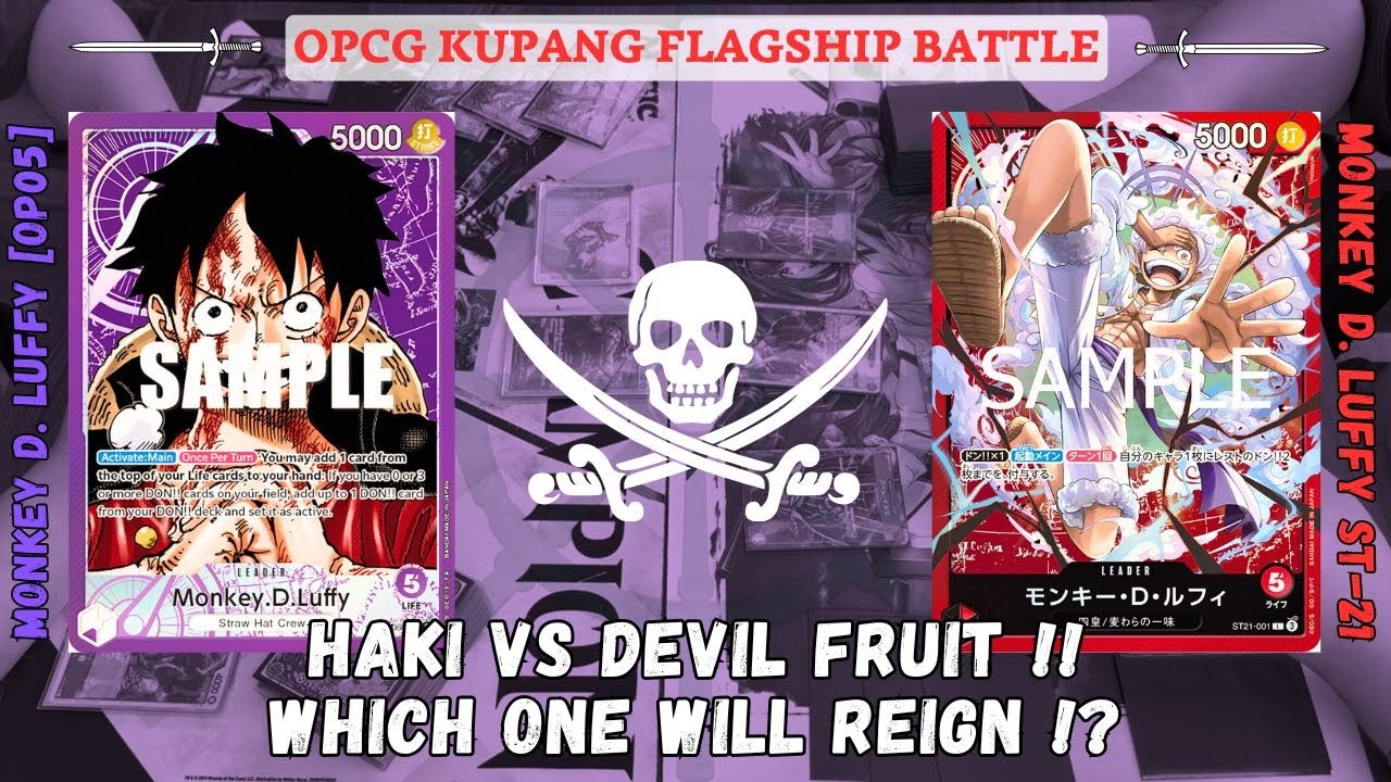 LUFFY VS LUFFY, HAKI VS DF !! // Flagship Event // One Piece Card Game Kupang - YouTube
