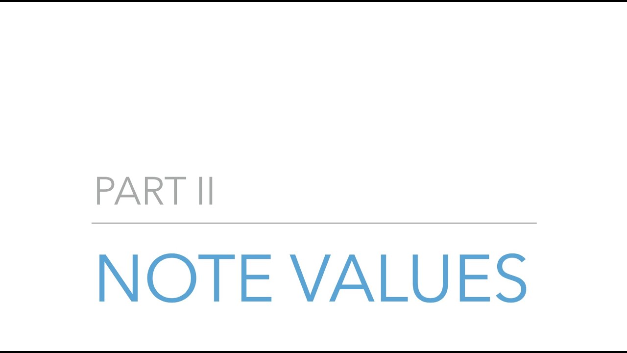 Music Theory for Pipe Band Drummer Part II: Note Values - YouTube