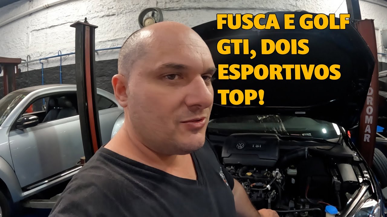 FUSCA E GOLF GTI, DOIS ESPORTIVOS TOP - YouTube