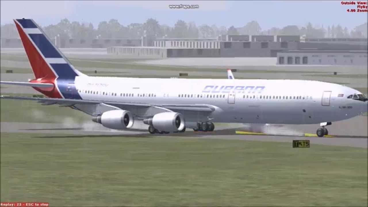 FSX Cubana de Aviacion Ilyushin II 96 - YouTube
