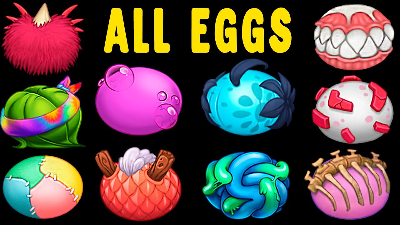 All Eggs - Magical Eggs | My Singing Monsters - YouTube