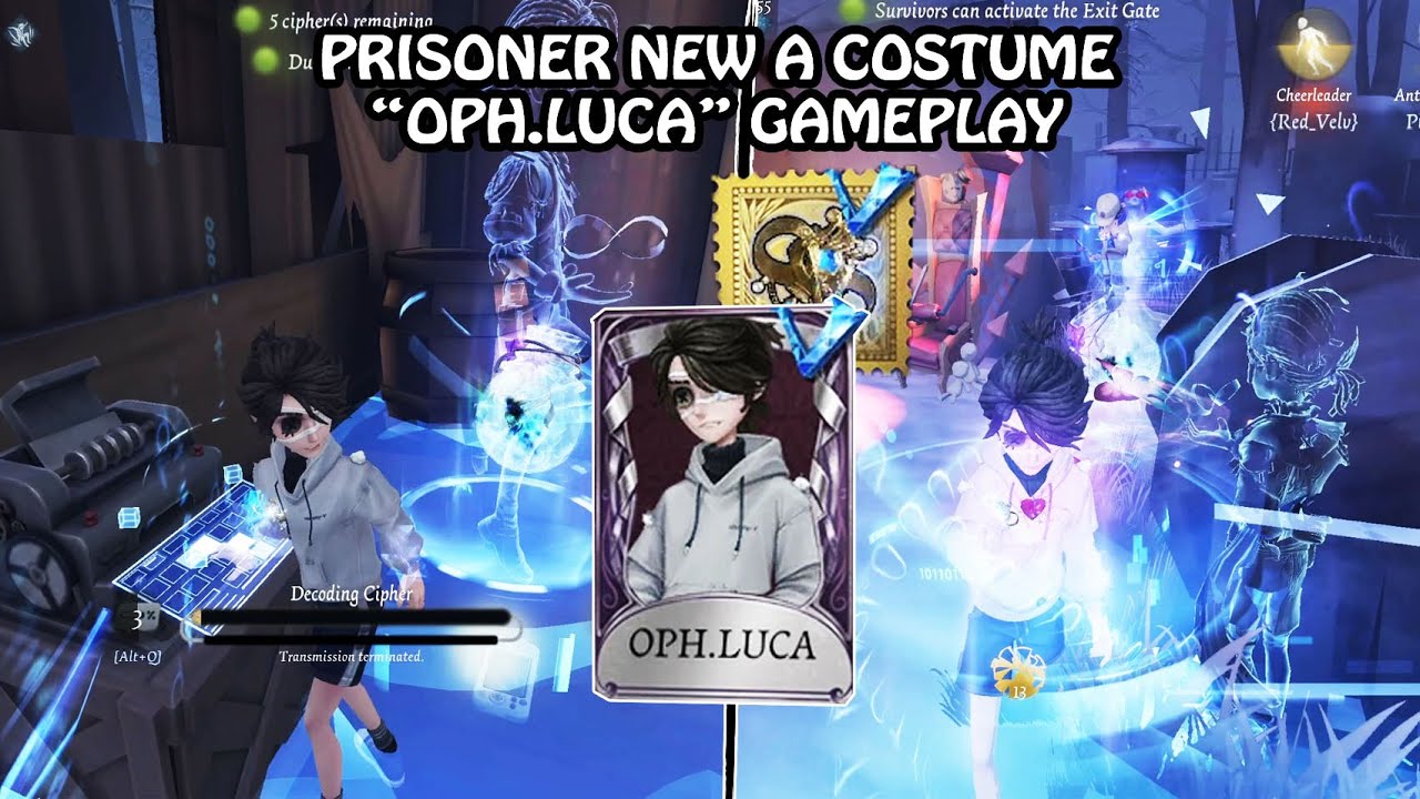 Prisoner new A costume "OPH.LUCA" gameplay - (Identity v) - YouTube