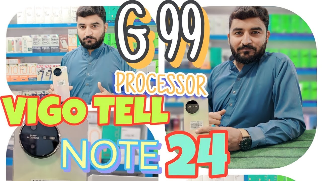 VIGO TELL NOTE 24 8/256GB UNBOXING VIDEO MEDIA TAK HELEO G99 PROCESSOR ...