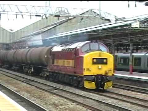 Class 37401 through Crewe Station July 17th 2009 - YouTube