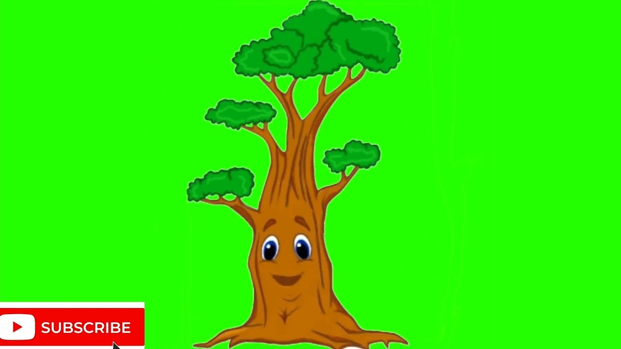 green screen tree animation and clouds copyright free @green screen ...