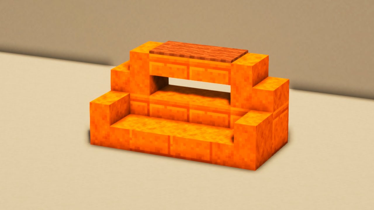 Big Orange Table In Minecraft - YouTube