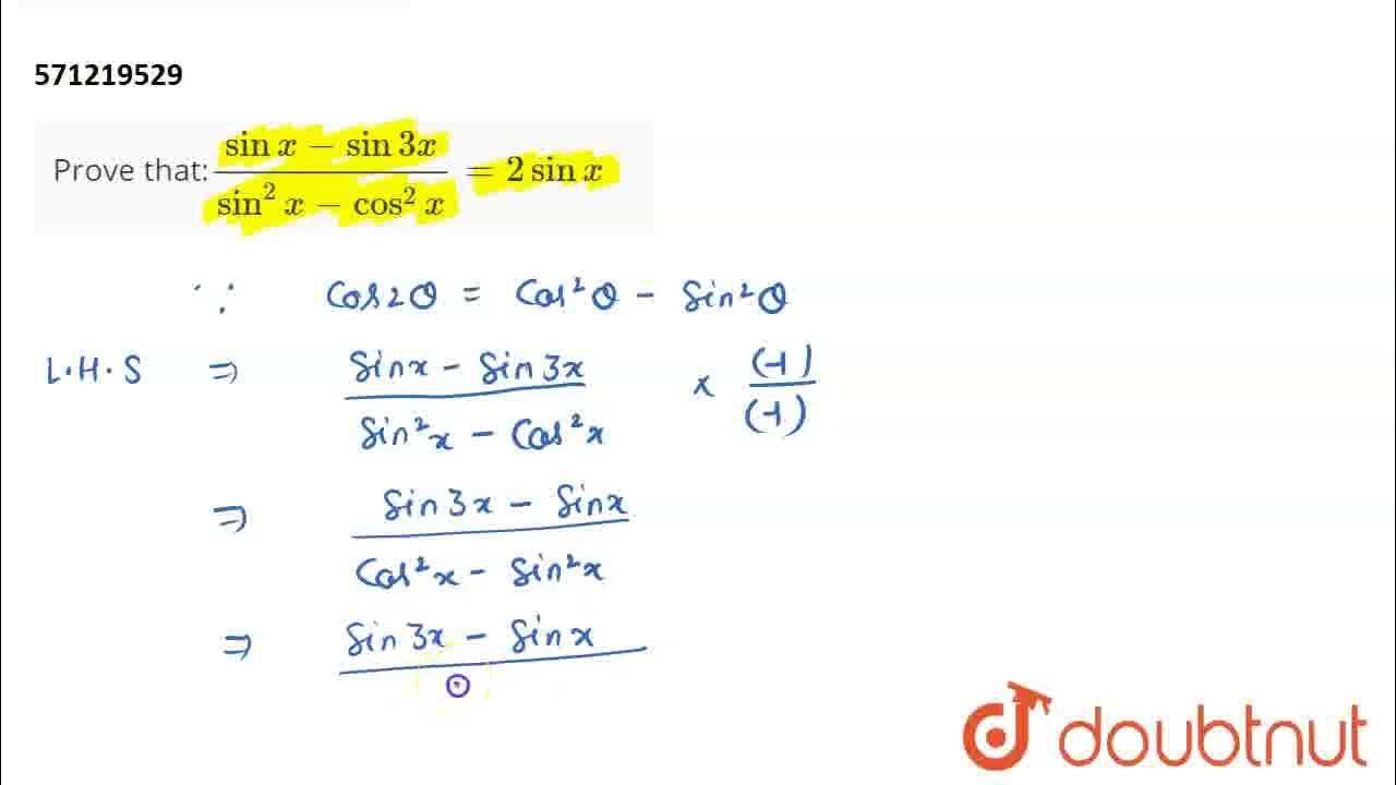 prove-that-sinx-sin3x-sin-2x-cos-2x-2sinx-class-11
