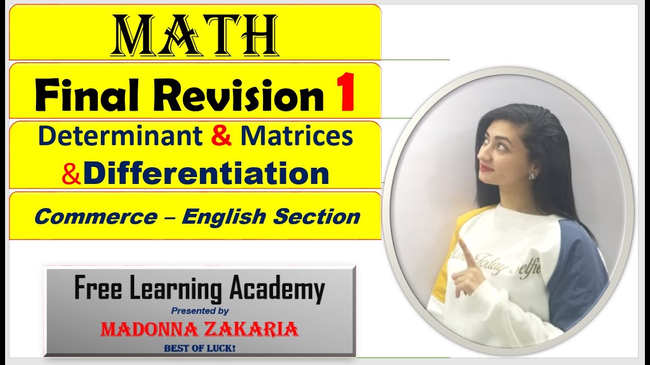 Math - Final Revision | Part 1 - YouTube