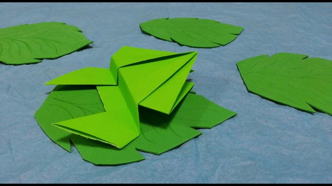 ORIGAMI (sapo) - FÁCIL Y DIVERTIDO - APRENDO EN CASA - YouTube