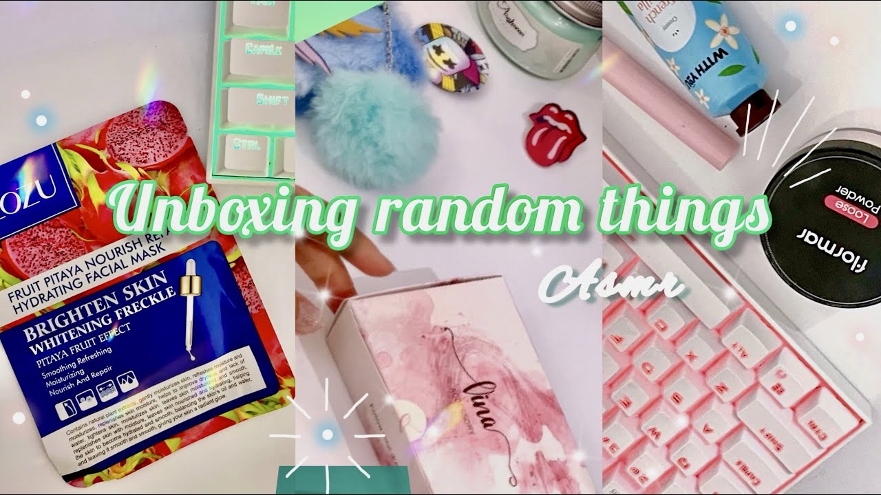 Unboxing all the random things i bought this month | asmr ♡ඩ - YouTube