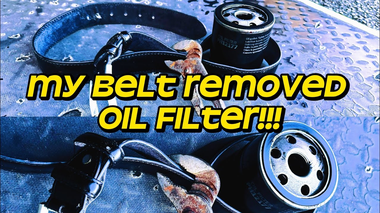 Lifehack oil filter my personal belt #lifehacks - YouTube