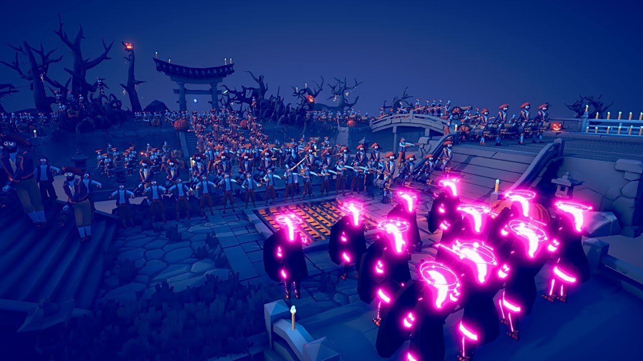 Neon Spartan With Special Abilities VS 100,000 Pirates Forces - Totally ...