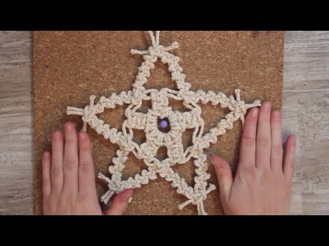 DIY Macrame Star Tutorial | RINGLESS STAR - YouTube