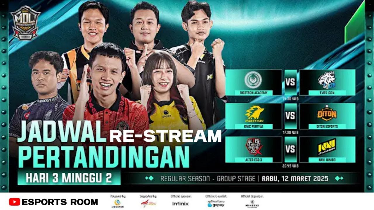 🔴[LIVE RE-STREAM] MDL ID SEASON 11 | REGULAR SEASON - WEEK 2 DAY 3 - YouTube