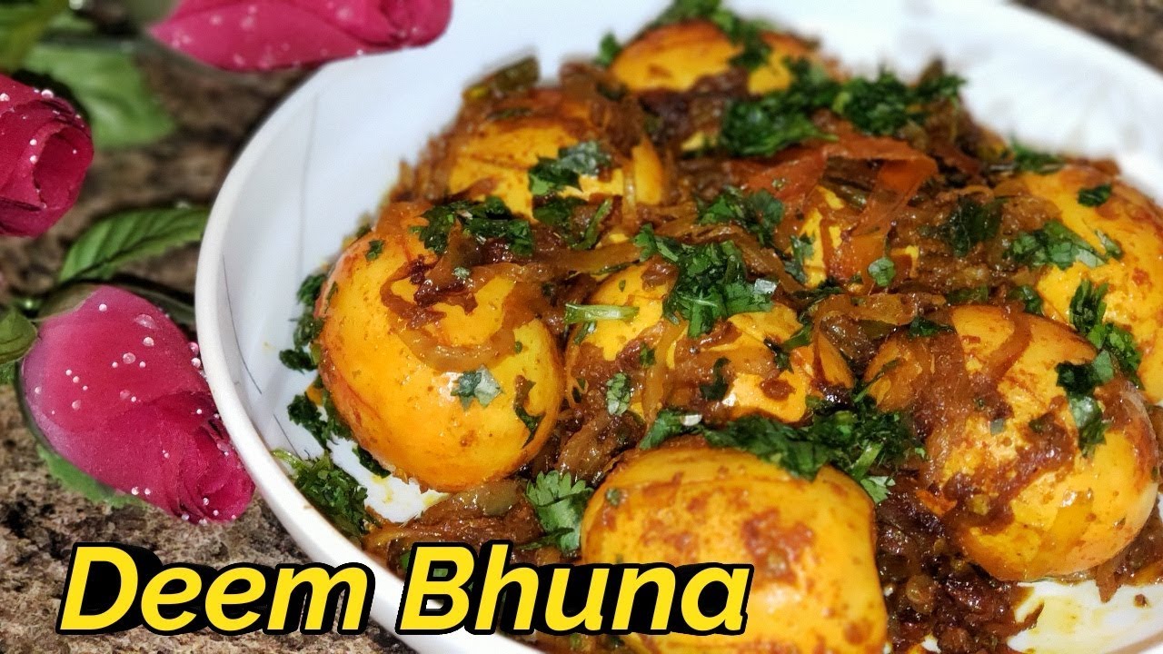 Quick and Easy!!! DEEM BHUNA (Boiled Egg Fry) ডিম ভুনা Sylheti Recipe ...