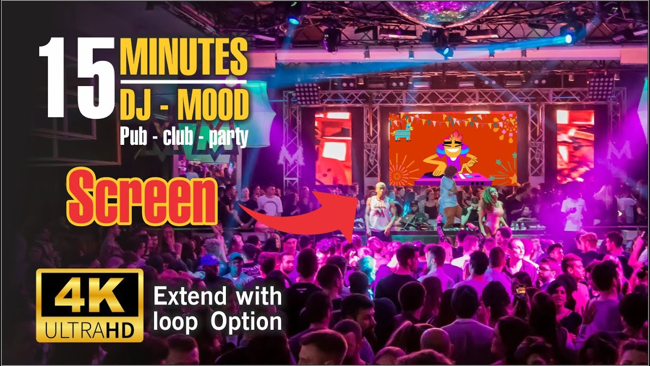 DJ screen colors changing | Animation Full HD 4K - YouTube