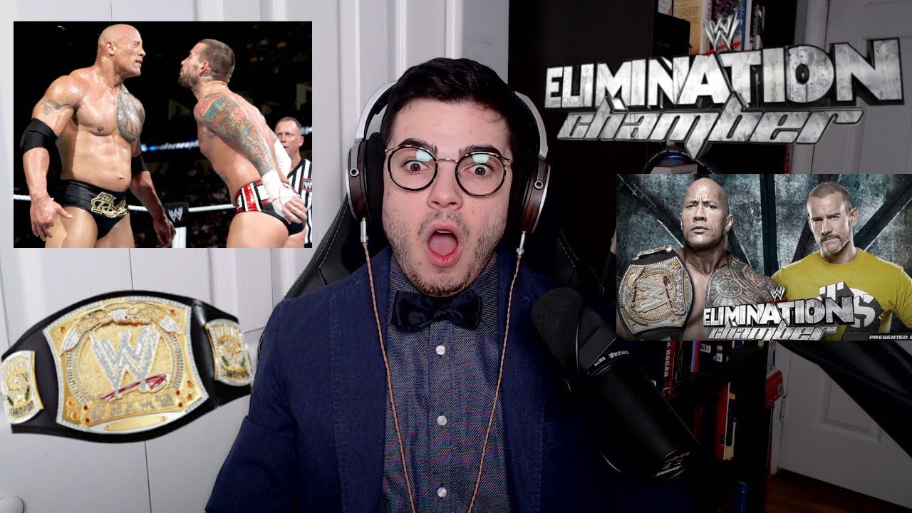 CM Punk VS The Rock - WWE Championship: Elimination Chamber 2013 ...