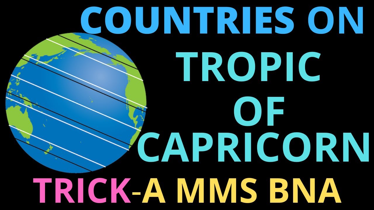 Tropic of capricorn countries trick - YouTube