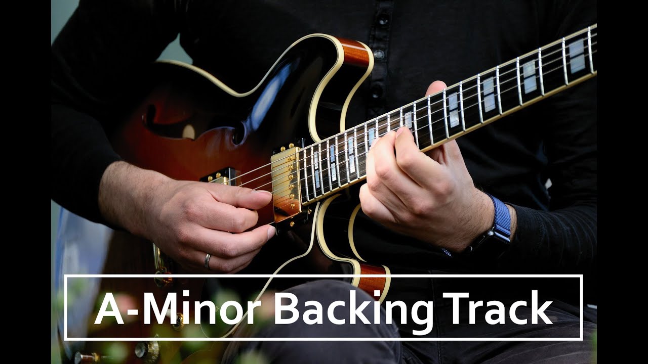 Guitar backing track in A-Minor / C-Major (100 BPM) latin bluesy - YouTube