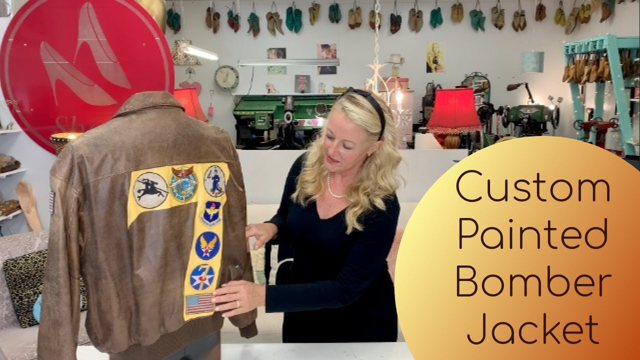 Custom Painted Bomber Jacket - YouTube