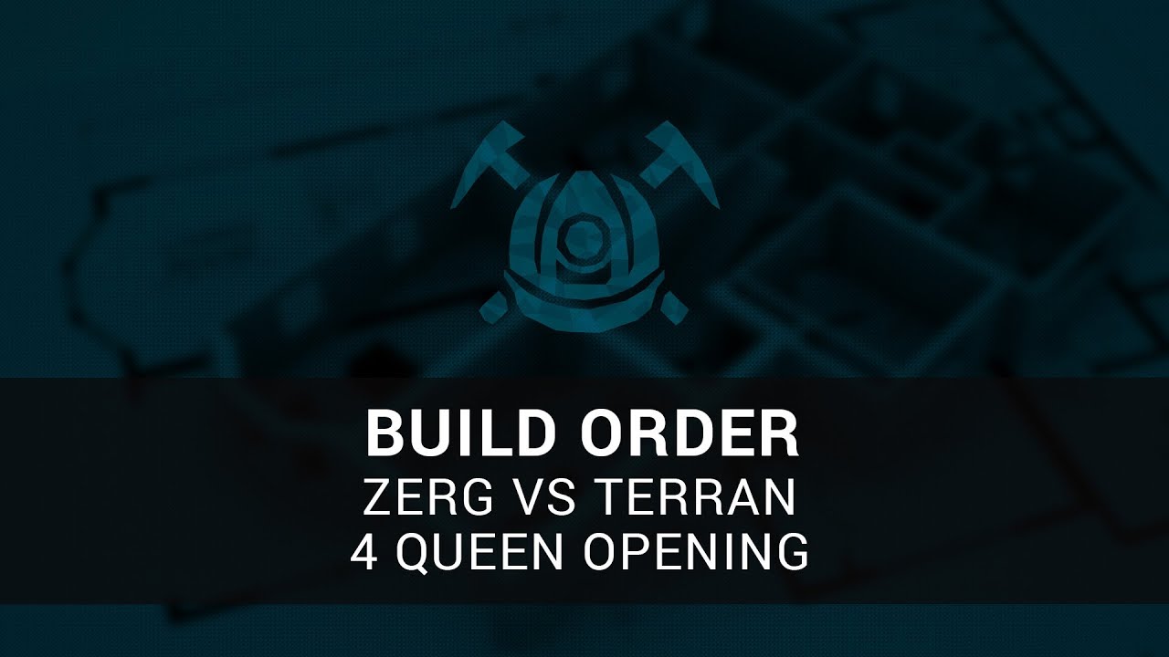 SC2 Build Order Guide - ZvT - 4 Queen Opening - YouTube