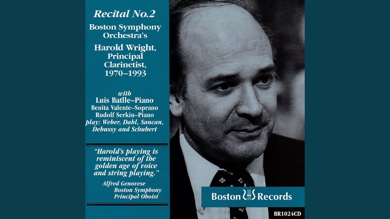 Arabesque No. 1 (Arr. for Clarinet) - YouTube