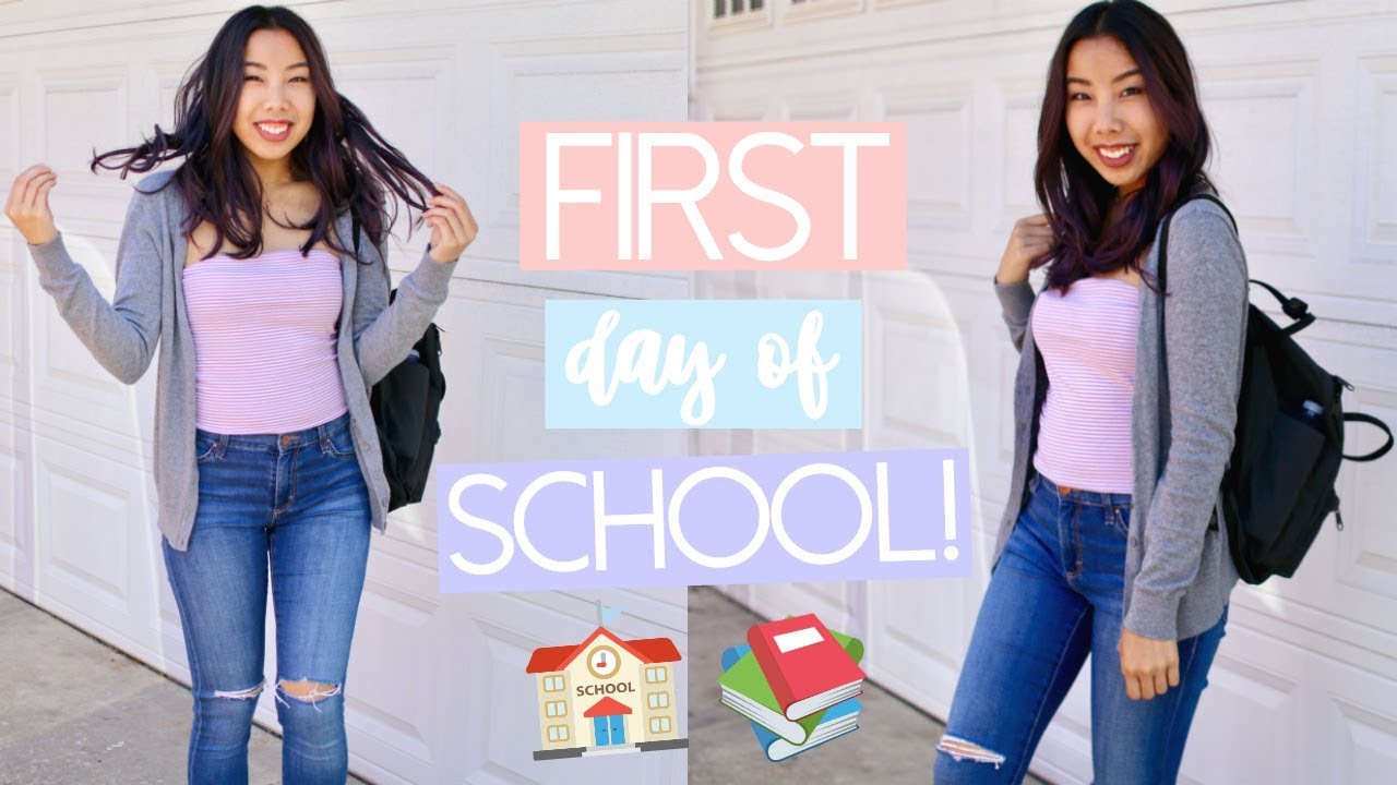 GRWM FIRST DAY OF SCHOOL 2017 +SUPPLIES GIVEAWAY! HOW TO SLAY THE FIRST ...