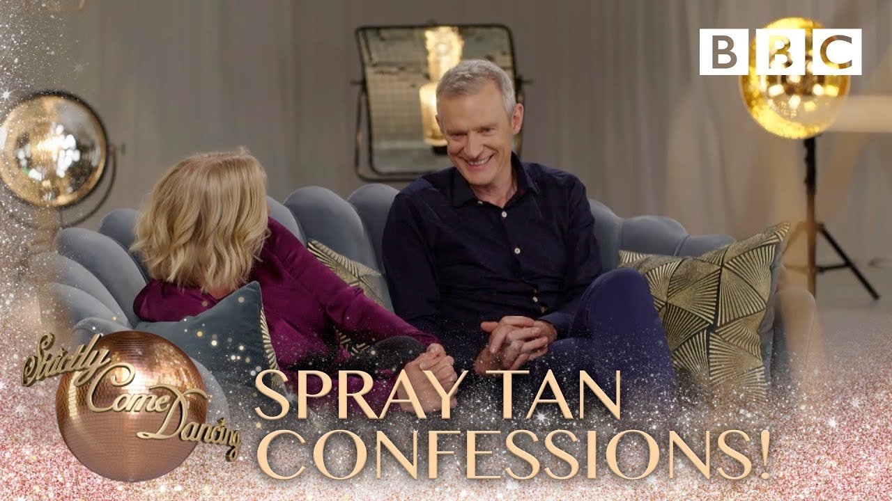 Jeremy Vine's Hilarious Spray Tan Mistake - BBC Strictly 2018 - YouTube