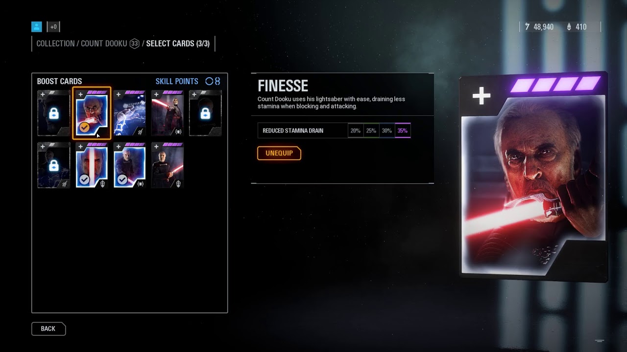 Best Star Cards Count Dooku Battlefront 2 HvV - YouTube