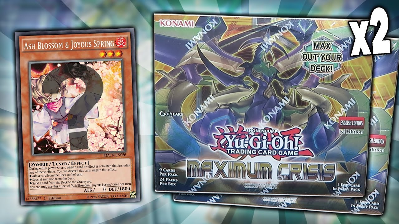 BEST YuGiOh MAXIMUM CRISIS 1st Edition BOOSTER BOX OPENING x2! 48 ...