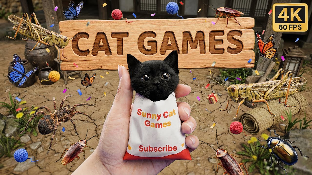 CAT GAMES 🐾 3D Game for Cats | Video for Cats – Ultimate CAT TV #7 😻 10 ...