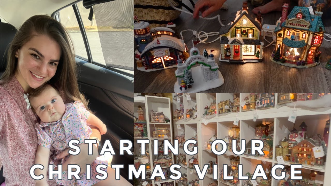 STARTING OUR CHRISTMAS VILLAGE |VLOG - YouTube