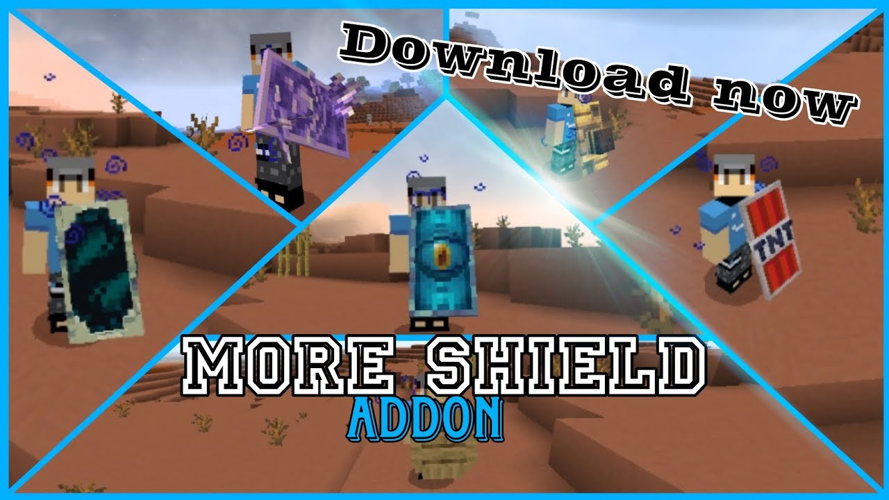 More shield addon for mcpe | Mcpe mods - YouTube