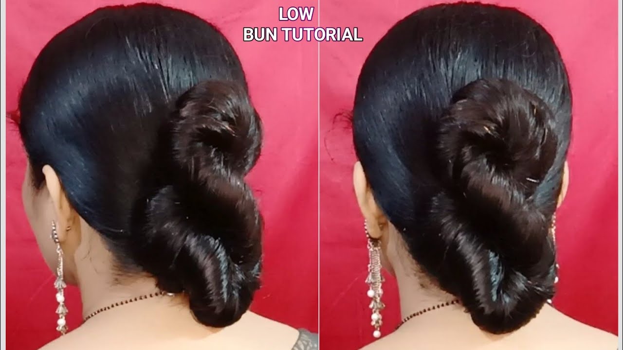 60 Second Low Bun Hair Tutorial 💗 Wedding Hairstyles - YouTube
