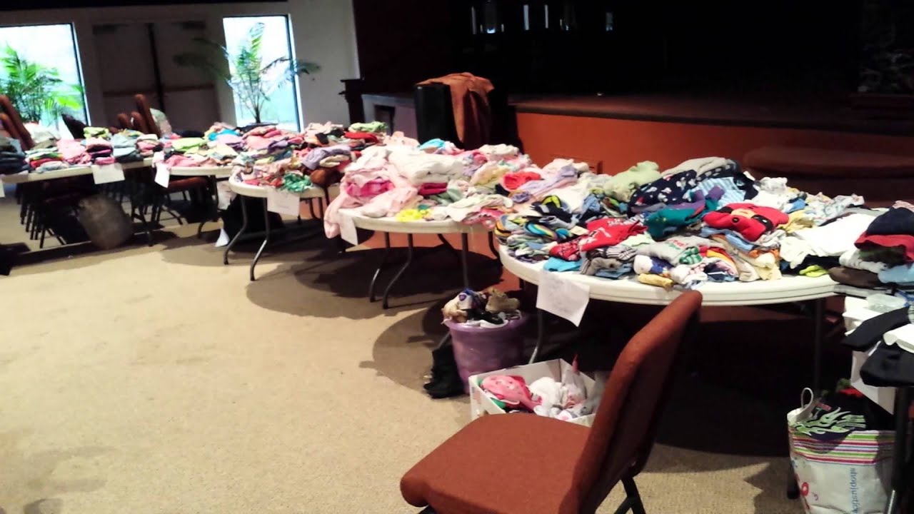 Christian Hill Community Church Clothing Drive - YouTube