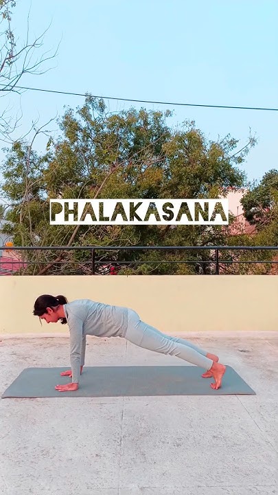 Day 37: Phalakasana or Plank Pose Practice this for strong core and ...