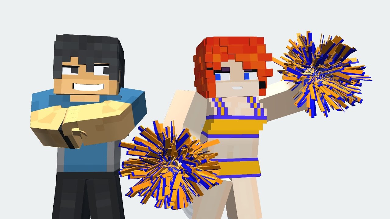 Kiss cheerleader💋 | Minecraft comics memes story #shorts - YouTube