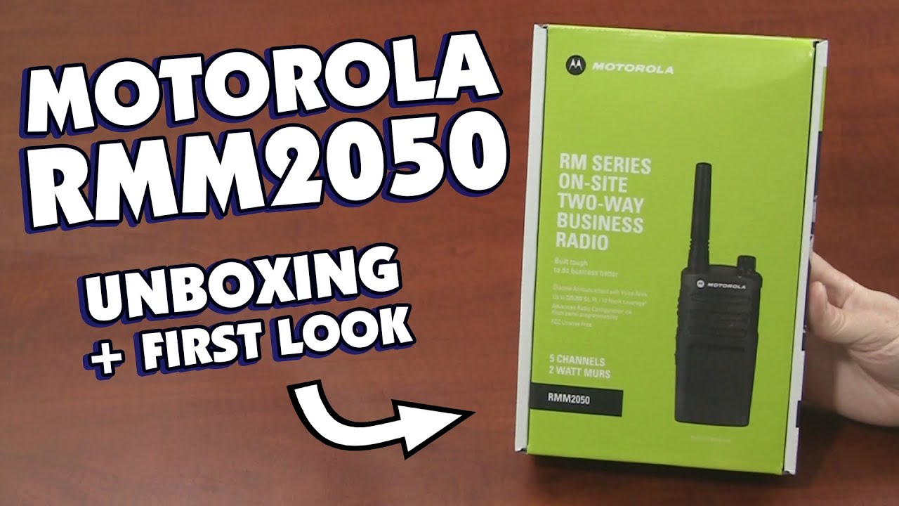 Motorola RMM2050 Unboxing and First Look - YouTube