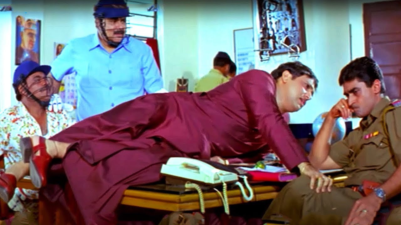 ये माजरा क्या है इंस्पेक्टर साहिब? | Govinda Double Role Madness ...