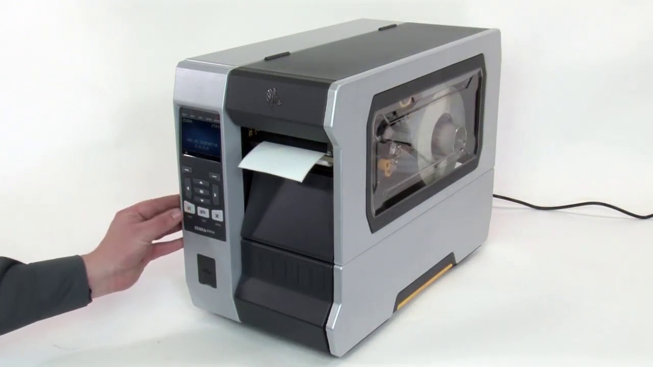 Head Open for Zebra ZT600 Printer - YouTube